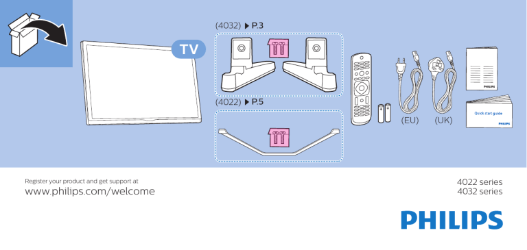 Philips 24PFS4022/12, 24PHT4022/05, 22PFT4022/05, 24PHT4032/05 ...