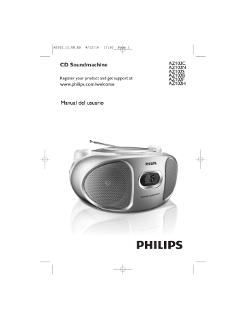 Philips CD Soundmachine AZ102H/12 Manual de instrucciones | Manualzz