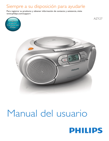 Philips CD Soundmachine AZ127/12 Manual de instrucciones | Manualzz