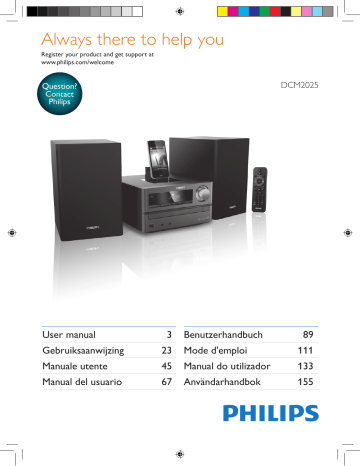 Philips Microcadena DCM2025/12 Manual de instrucciones | Manualzz