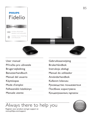 Fidelio Barra de sonido B5/12 Manual de instrucciones | Manualzz