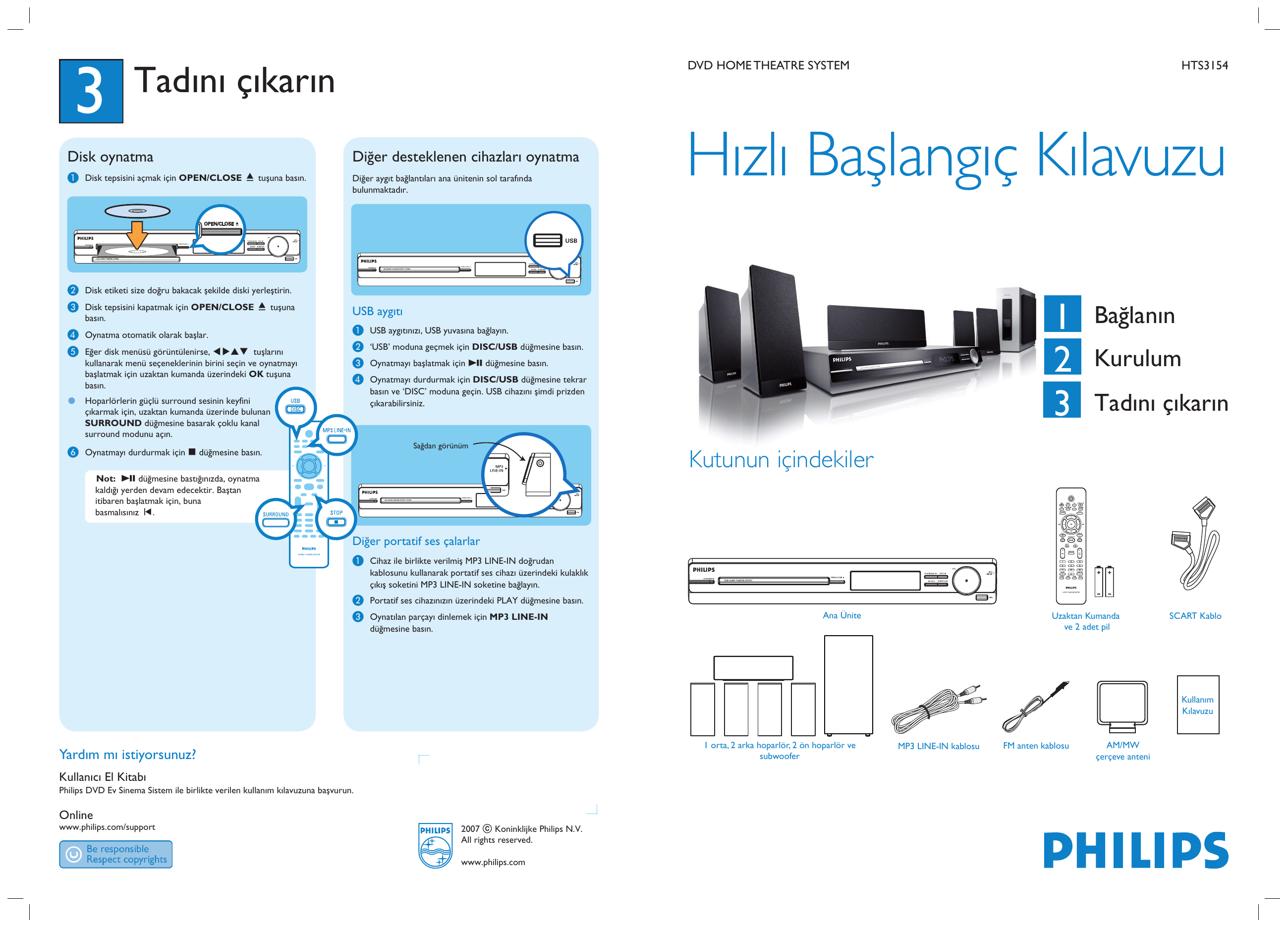 PHILIPS HTS3154/05 QUICK START MANUAL Pdf Download ManualsLib | atelier-yuwa.ciao.jp