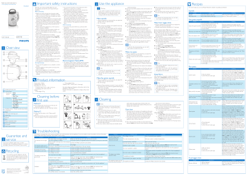 Philips HD2061/07 用户手册 | Manualzz
