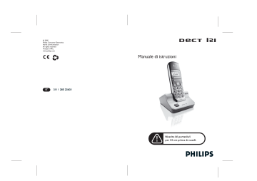 Philips Telefono cordless DECT1212S/08 Istruzioni per l'uso | Manualzz