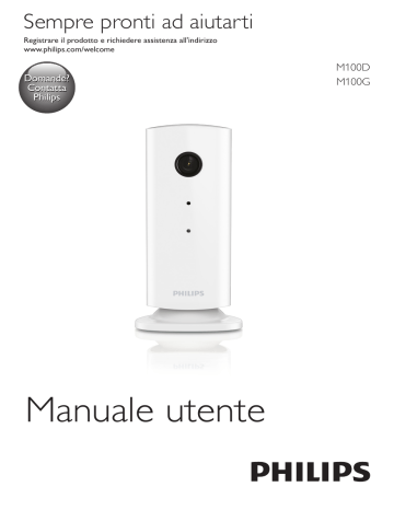 Philips Monitor wireless per la casa M100D/12 Istruzioni per l'uso ...