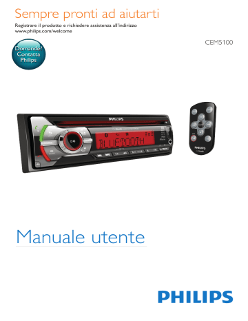 Philips Sistema audio per auto CEM5100/12 Istruzioni per l'uso | Manualzz