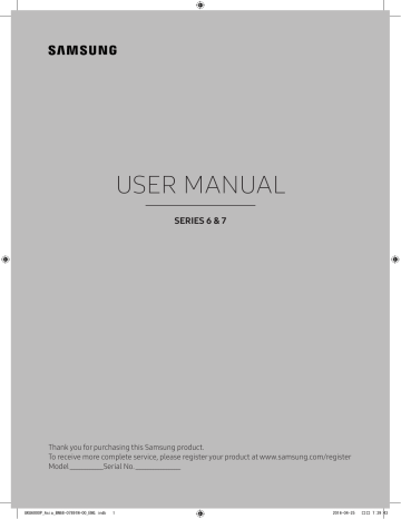 Samsung 70'' KU6000 Smart 4K UHD TV User Manual | Manualzz