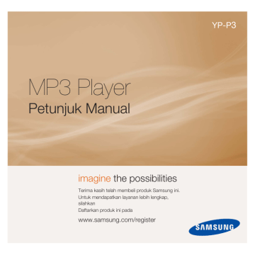 Samsung YP-P3 Panduan pengguna | Manualzz