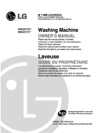 LG WM2377CS | Manualzz