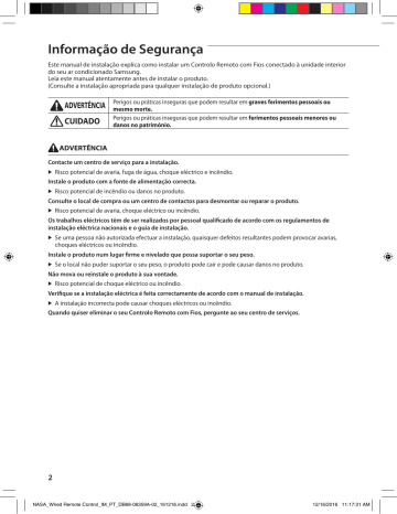 Samsung MXJ-TA3419M Guia de instalação | Manualzz