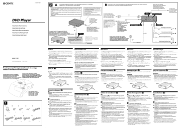 Sony MV-101 Installation Guide | Manualzz