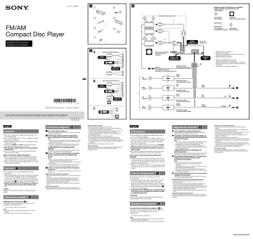 Sony CDX-GT520U Installation Guide | Manualzz