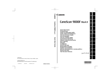 Canon CanoScan 9000F Mark II Quick Start Guide | Manualzz