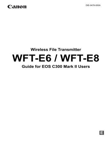 Canon EOS C300 Mark II Instruction manual | Manualzz