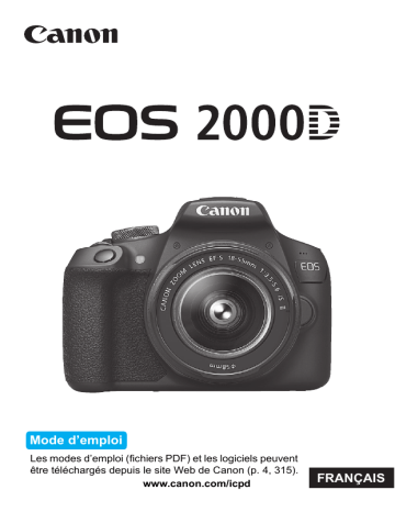 Canon EOS 2000D Mode d'emploi | Manualzz