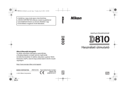 Nikon D810 - User manual, User guide, Product Manual