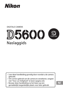 Nikon D5600 - Complete camera guidance, Gebruikershandleiding ...