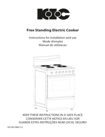 KIC KFS 900 BL Instruction for Use | Manualzz