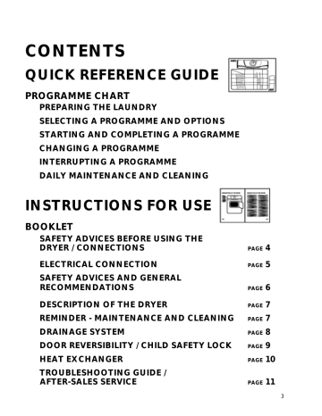 Tumble Dryer Instructions for use | Manualzz