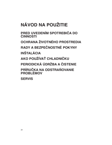 Whirlpool FDN 800 Instruction for Use | Manualzz