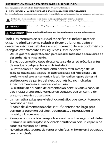 Bauknecht BMVE 8200/IN Instruction for Use | Manualzz