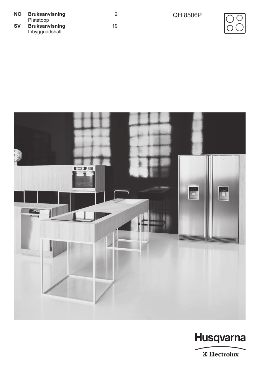 HUSQVARNA-ELECTROLUX QHI8506P Brukermanual | Manualzz