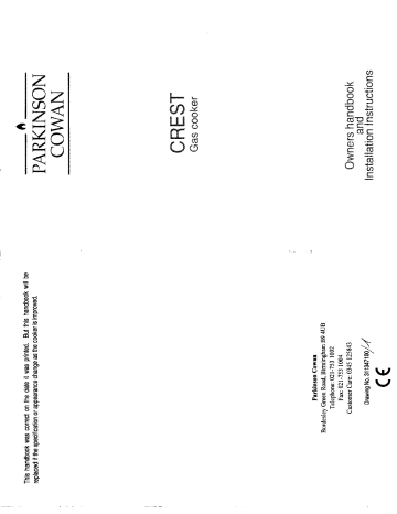 Parkinson Cowan CREST User Manual | Manualzz
