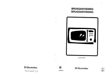 Electrolux EMC3060 Brugermanual | Manualzz