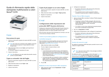 Xerox C235 Color Multifunction Printer Guida utente | Manualzz