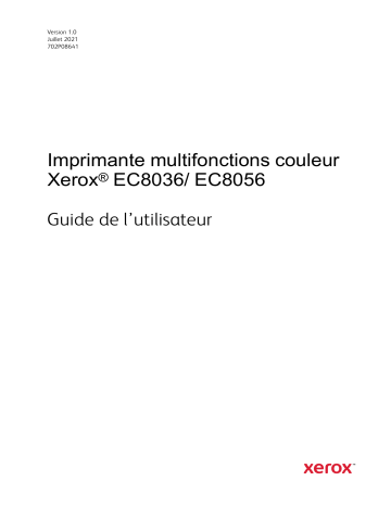 Xerox EC8036 / EC8056 Color Multifunction Printer Mode d'emploi | Manualzz