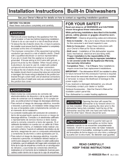 GE HDF330PGRWW - Owner's manual, User manual, installation Guide ...