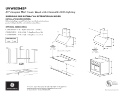GE UVW8304SPSS - Manual, Owner's manual, Specification | manualzz.com