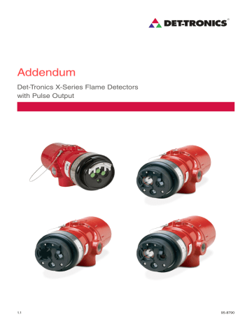 Det-Tronics X-Series Flame Detectors Instruction Manual | Manualzz