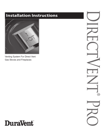 DuraVent DirectVent Pro Installation Instructions | Manualzz