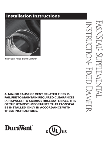 DuraVent FasNSeal Installation Instructions | Manualzz