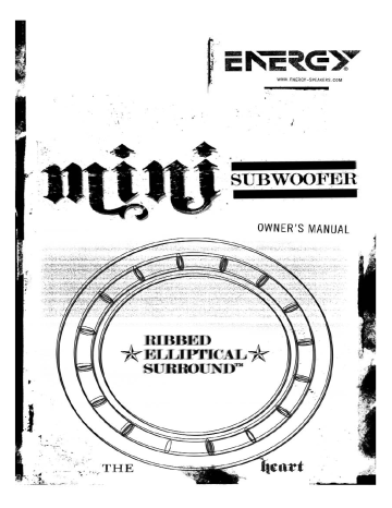 Energy ESW-M8 mini, Connoisseur ESW-M8, ESW-M6, ESW-M6 mini Manual de ...