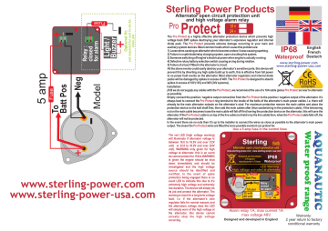 Sterling Power Alternator Protection Device Installation Instructions ...