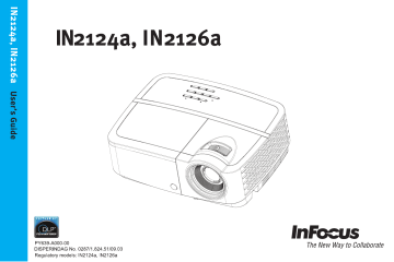 InFocus IN2126a Projector User Manual | Manualzz
