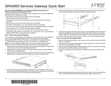 Juniper SRX4600 Quick Start | Manualzz