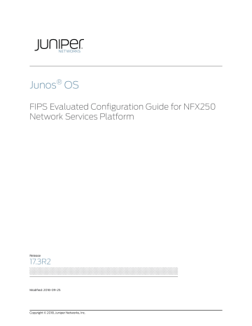 Juniper NFX250 Network Services Platform Admin Guide | Manualzz