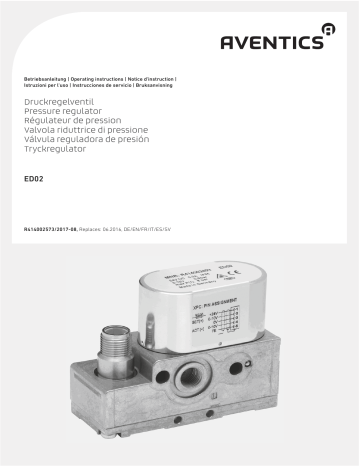 AVENTICS Régulateur de pression ED02 Wichtige Informationen | Manualzz