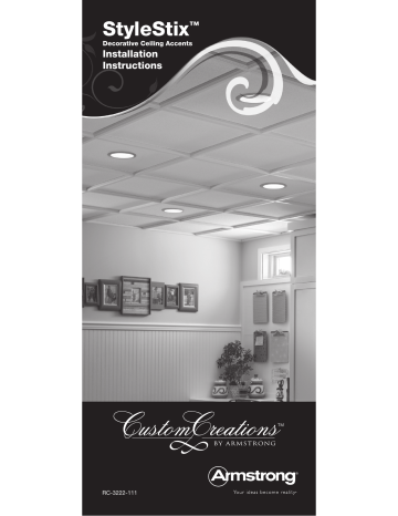 Armstrong Ceilings 1311BX StyleStix 5-Pack 30-sq ft Snap On Wall ...