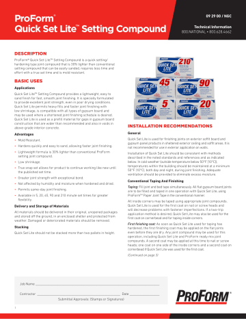 ProForm 50002561 Quick-Set Lite 18-lb Lightweight Drywall Joint ...