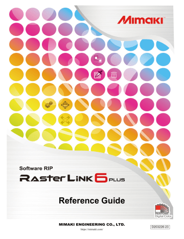Mimaki RasterLink6Plus Reference guide | Manualzz
