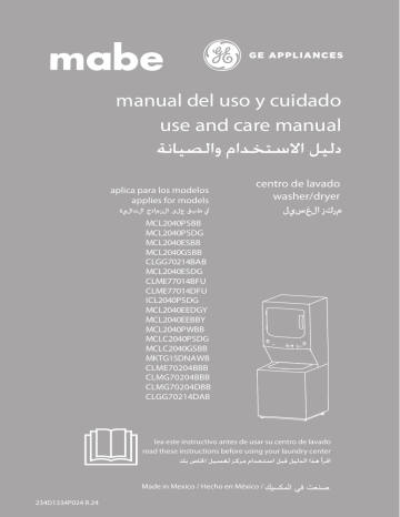 Mabe MCL2040GSBB0 Centro de Lavado Aqua Saver Green a Gas Natural 20 kg ...