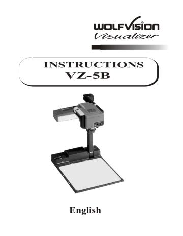 WolfVision VZ-5b User Manual | Manualzz