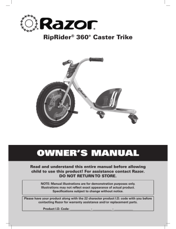 Razor RipRider 360 Owner's Manual | Manualzz