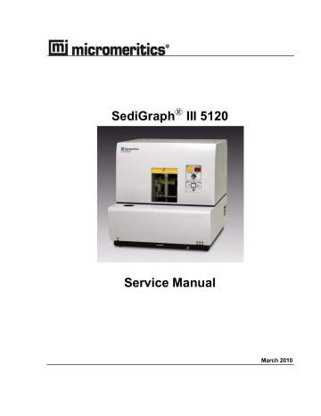 Micromeritics SediGraph III 5120 Service Manual | Manualzz