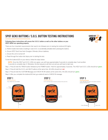 SPOT GEN 3 Testing Instructions | Manualzz