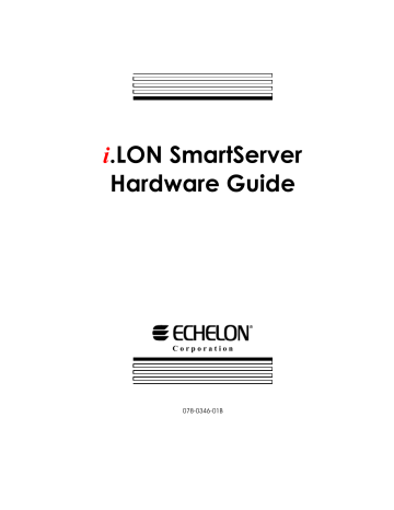 Echelon i.LON SmartServer Hardware Manual | Manualzz